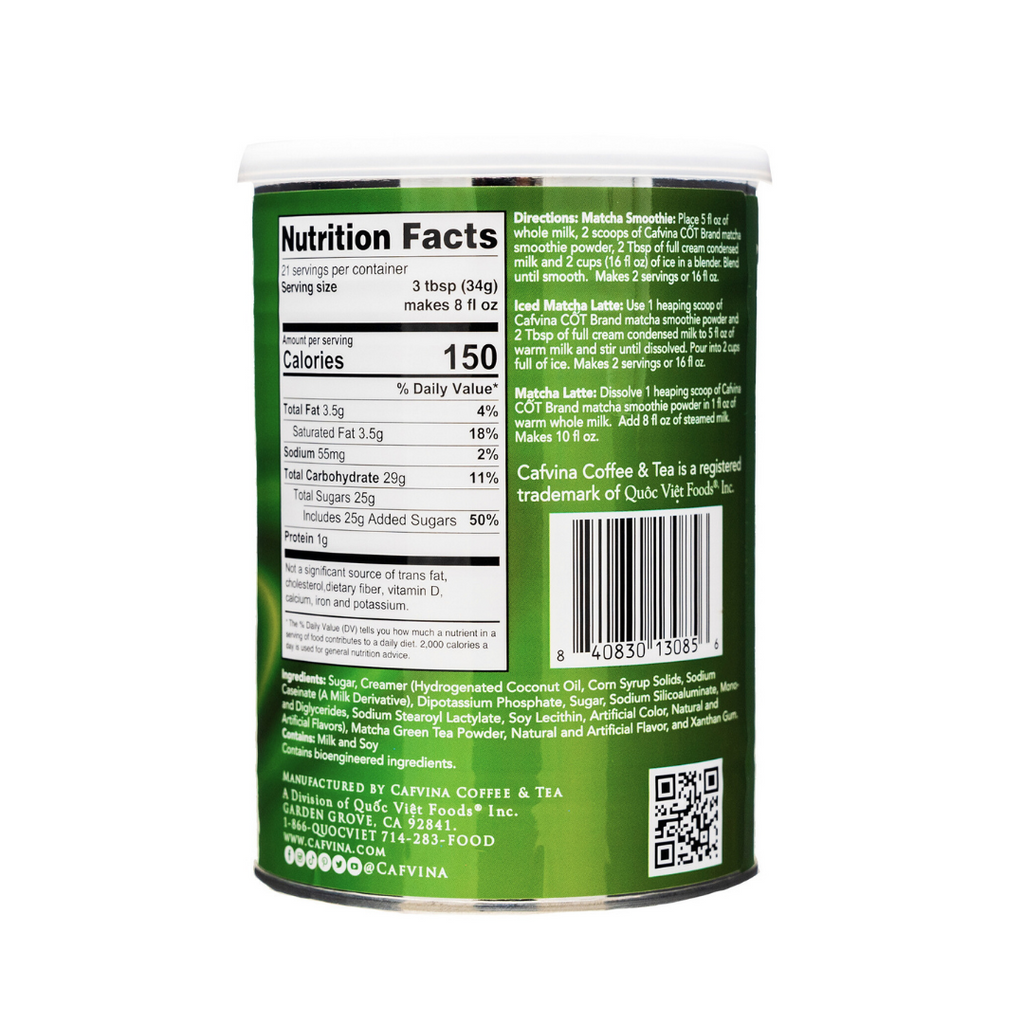Matcha Smoothie Powder – Cafvina Coffee & Tea